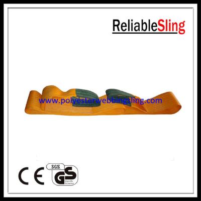 China De op zwaar werk berekende Slinger van de polyester materiële Oranje Vlakke Singelband met enig/multi - vouw Te koop
