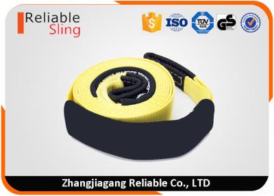Cina Corda resistente delle cinghie di rimorchio del poliestere su ordinazione con il gancio del metallo o l'occhio di rinforzo in vendita