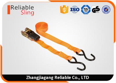 Cina il rimorchio di gomma del cricco dell'arancia di 25mm lega giù le cinghie con i ganci di s ricoperti PVC in vendita