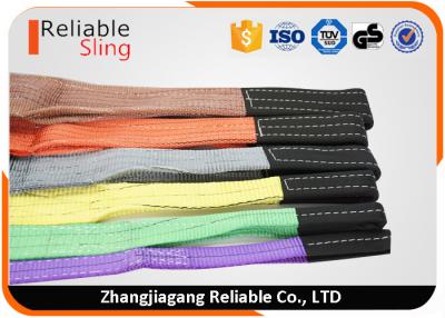 China De polyester die Vlakke Webslinger met Veiligheidsfactor 6 hijsen Keer kiest Vouw uit/Multi - Vouwen Te koop