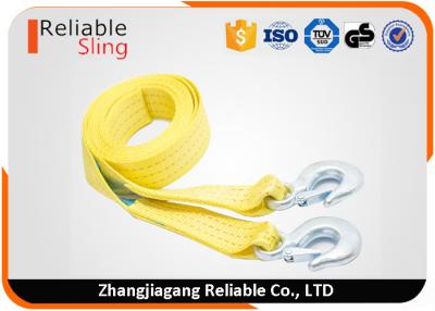 Cina 50mm cinghie resistenti della tessitura del veicolo da 3 tonnellate/cinghie rimorchio dello strappo con i ganci forgiati in vendita