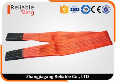 China 5 de Singelbandslinger van de ton Rode Vlakke Polyester, Bestand Duplexsingelbandslinger Op hoge temperatuur Te koop