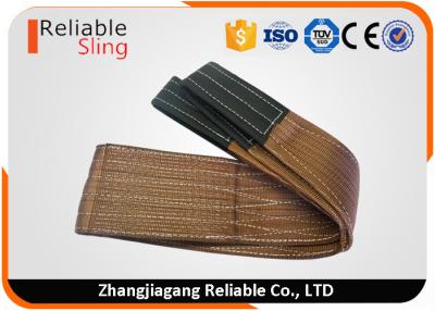 China Verdeelstrop met grote trekspanning van het de Slingeroptuigen van het Polyester de Vlakke Web met 6T-Capaciteit Te koop