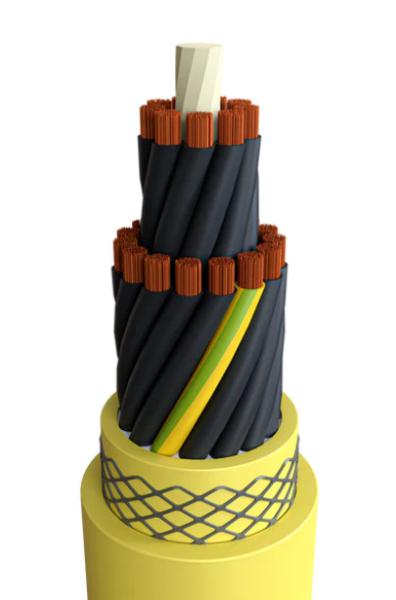 Quality Type R-(N)TSCGEWÖU 3.6/6 To 18/30 KV Medium Voltage Reeling Drum Cable For Industrial Port Machinery Drum for sale