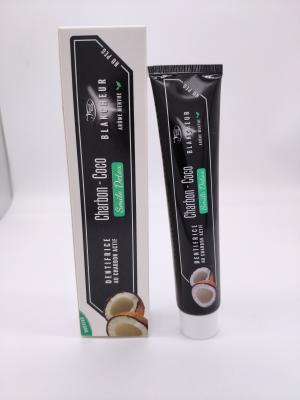 China A superfície de remoção de limpeza natural delicada segura mancha o dentífrico do carvão vegetal à venda