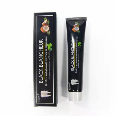 Китай Chinese manufacturer wholesale Natural organic Activated carbon coconut Black charcoal teeth whitening mint toothpaste продается