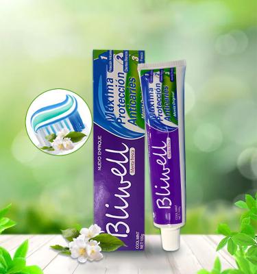 Китай 3-цвет OEM забеливая de dientes de оптовой продажи/макаронных изделий изготовителя двойной холодной мяты зубной пасты цвет tres профессиональный продается