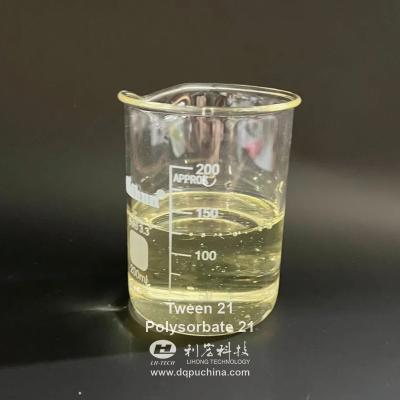 China Tween 21 Polysorbate 21 Polyoxyethylene 4 Sorbitan Monolaurate Fatty Acid Esters Surfactant for sale
