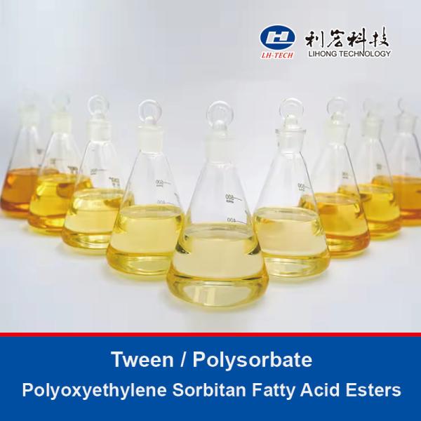 Quality Tween Polysorbate Polyoxyethylene Sorbitan Esters Surfactant Liquid Material for sale