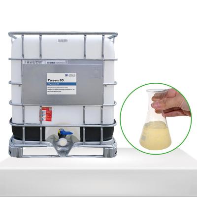 China Cas 9005-71-4 Tween Polysorbate 65 Polyoxyethylene 20 Sorbitan Tristearate Surfactant In Bulk for sale