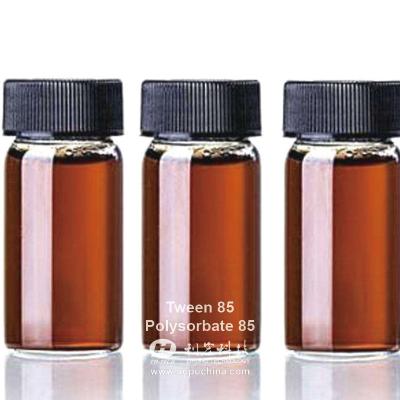 China OEM Polysorbate 85 Polyoxyethylene 20 Sorbitan Trioleate Fatty Acid Esters Surfactant for sale