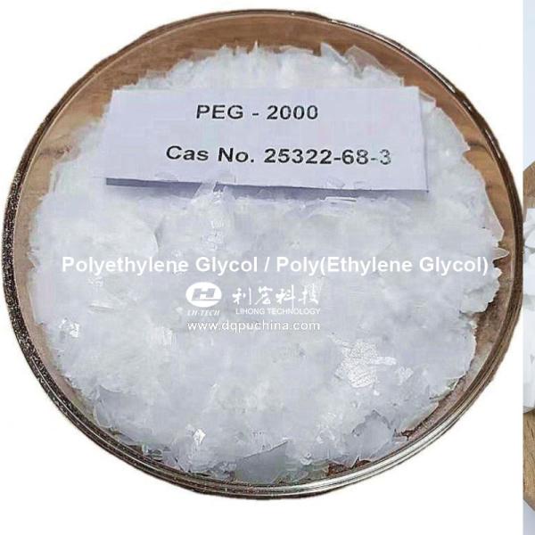 Quality Polyethylene Glycol PEG 2000 3000 Surfactant Raw Materials White Flake Cas 25322 for sale