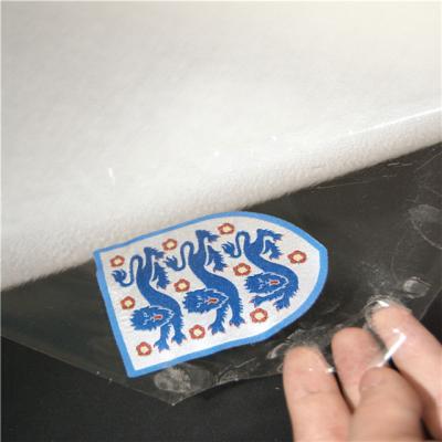 China PO EAA Hot Melt Adhesive Film 50mic Embroidery Patch Backing Glue for sale