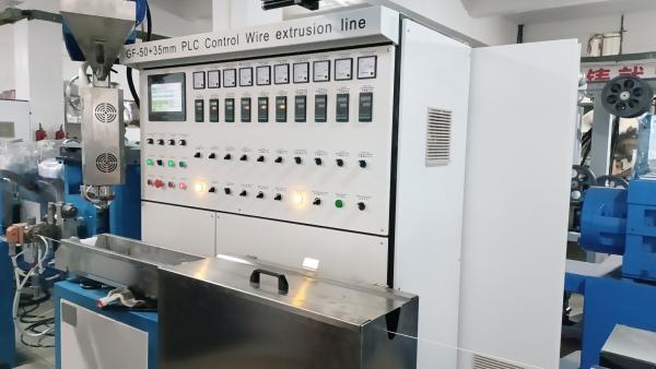 Network Cable Making Machine 50+35 PLC Control Wire Extrusion Line