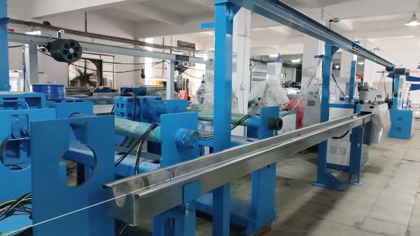 Network Cable Making Machine 50+35 PLC Control Wire Extrusion Line
