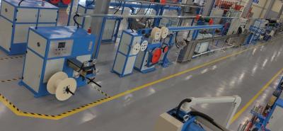 China 1-4 Cores Indoor 2*3mm FTTH FTTX Drop Cable Production Line for sale