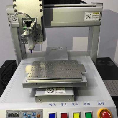 China SC / LC / FC Fiber Patch Cord Making Machine Auto Glue Dispenser Fiber Optic Equipment for sale