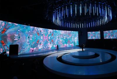 China P1.53 Indoor LED Video Wall LED Module with 100000hours Lifespan and Resolution 208*104 for sale