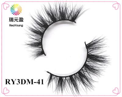China Handmade False Eyelashes Top quality 100%Mink Hair Eyelashes for sale