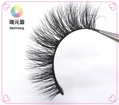 China Hot Sale New Products Private Label 100% Real MinkFur Strip Natural Eyelashes for sale