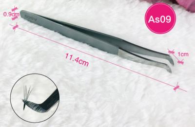 China stainless steel eyelash extension tweezers manufacturer for sale