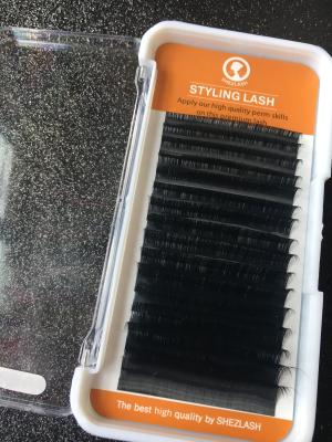 China 0.1mm width 4mm-20mm lengths eyelashes extension with korea silk for sale