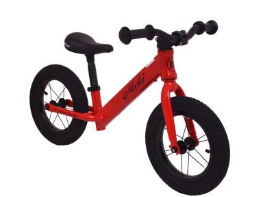 China 12 Inch  Aluminum Red Kids Balance Bike No Pedals Ride On Bike For 2-6 Years Old With Lock-out Seat Clamp for sale