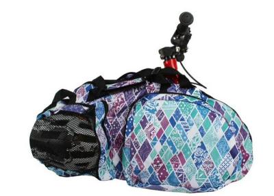 China 12inch 600D Printed Cloth Waterproof Oxford  Kids Balance Bike Bag Storage Bag  Portable Bag With Two Side Pockets for sale