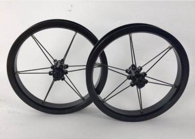 China Super Light 12inch  Aluminum Alloy Kids Balance Bike Wheelset Baby Push Bike Wheels 75 84 90 95 100 115mm Black Color for sale
