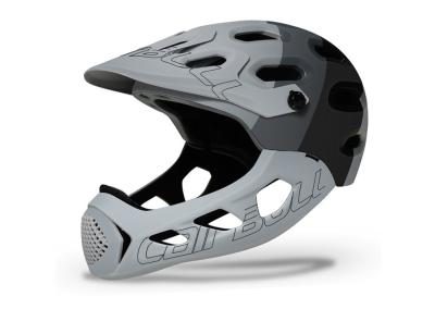 China 2020 New Style PC+EPS In-Mold The Best Full Face Downhill Mountain Bike Helmets Adult Full Helmet  Black Grey for sale