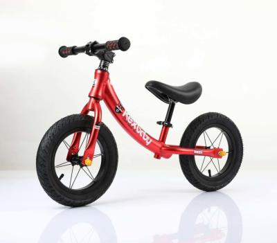 China Hot Selling No Pedal 12inch  Aluminum  Kids Balance Bike Walking Bike  With Inflatable Tires&Tube for sale