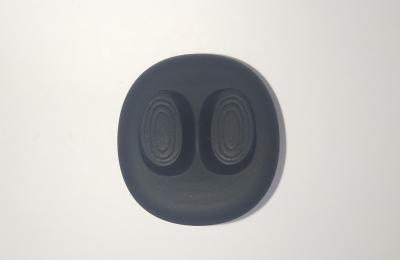 China Black Silicone Rubber Parts Cylindrical Rubber Handle Sleeve 1*25mm for sale