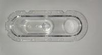 China Custom Injection Molding PE/PP Transparent Plastic Base Plastic Parts for sale