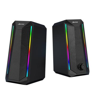 China RGB Gaming Computer Speaker USB Laptop Small Audio Super Volume Desktop Subwoofers for sale