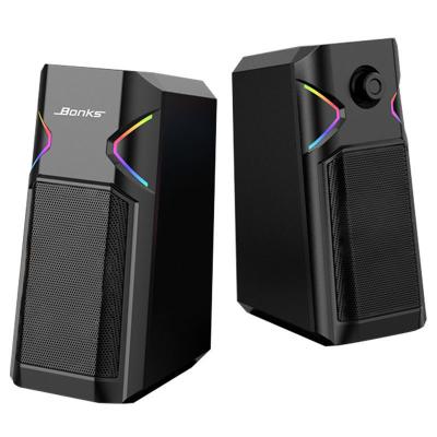 China RGB Gaming Computer Speaker USB Laptop Small Audio Super Volume Desktop Subwoofers for sale