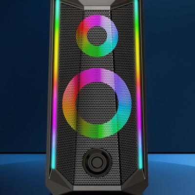 China RGB Gaming Computer Speaker USB Laptop Small Audio Super Volume Desktop Subwoofers for sale