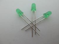 China 570 - 575nm light Indicator LED diffused green light emitting diode for sale