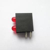 China Red / Green Indicator LED Rectangular Housing Circuit Board Indicator Low Power Consumption for sale