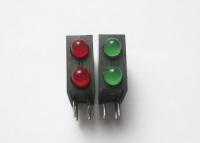 China Red / Green Indicator LED Rectangular Housing Circuit Board Indicator Low Power Consumption for sale