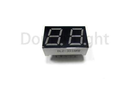 China Numeric 7 Segment LED Displays 0.39 Inch Dual Digit 640nm Peak Emission Wavelength for sale
