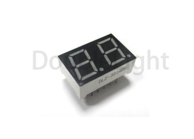 China Numeric 7 Segment LED Displays 0.39 Inch Dual Digit 640nm Peak Emission Wavelength for sale