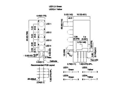 China 3mm bi color led Round Type Housing LED Lamp current 30mA Bi Color yellow & Yellow Green dual color led for sale