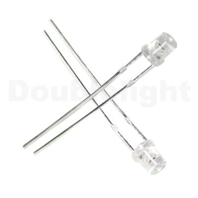 China 3mm Cylindrical With Flange Ultra Red LED led light components for sale
