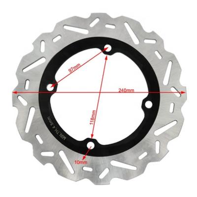 China Rear Position 240mm Fixed Disc Brake Rotor for Honda Racing Bike CB F 500 CB X 500 CBR R 500 Smooth and Quiet Braking for sale