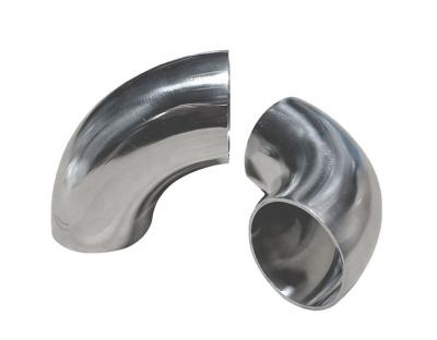 China 1.5mm Thickness 304 Stainless Steel 90 Degree Bend Elbow Exhaust Pipe Connection Welding Round 3 INCH/76MM Corrosion Resistant for sale