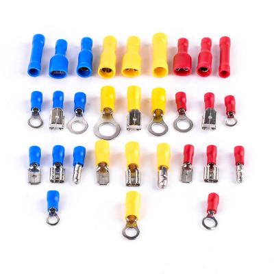 China 480pcs Insulated Terminals Electrical Crimp Connector Butt Spade Ring Fork Terminal Set Kit With Case for Year Universal for sale