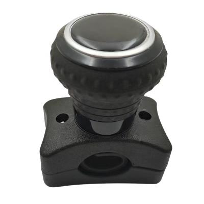 China Black Universal Fitment Car Steering Wheel Booster Spinner Knob 360 Degree Grip Ball Turning Hand Control for Smooth Operation for sale