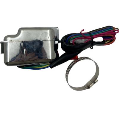 China OEM Standard Size Universal Street Chrome Column Mount Turn Signal Switch with Hazard Knob and Dimmer Lever Easy to Install for sale