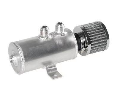 China Universal 750ML Oil Catch Can Reservoir Tank Polished Aluminum W/ Breather Filter Baffled AN10 for Unmatched Performance for sale
