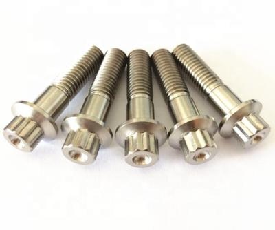 China ISO Standard ZINC Finish Steel and Titanium Gr5 12 PT BBS Split Rim Bolts M7 x 32mm M8*32mm for Automotive Applications for sale